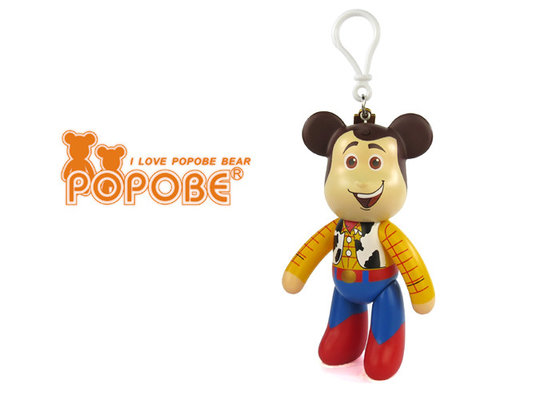 Roto-cast POPOBE Bear Customised Key Chains Christmas Promotional