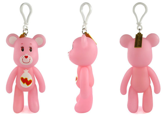 Wedding Gifts 5 Inch Plastic POPOBE Pink Bear / Promotional Key Chain