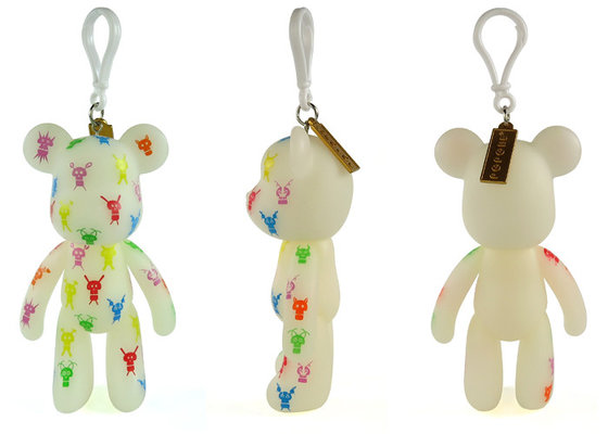 Customised New Year Promotinal Gift Luminous Plastic 5" POPOBE Bear