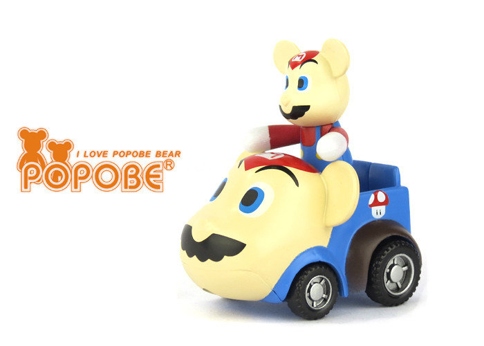 Small Plastic POPOBE Bear  Removable Super Mary Car Decoration Toys