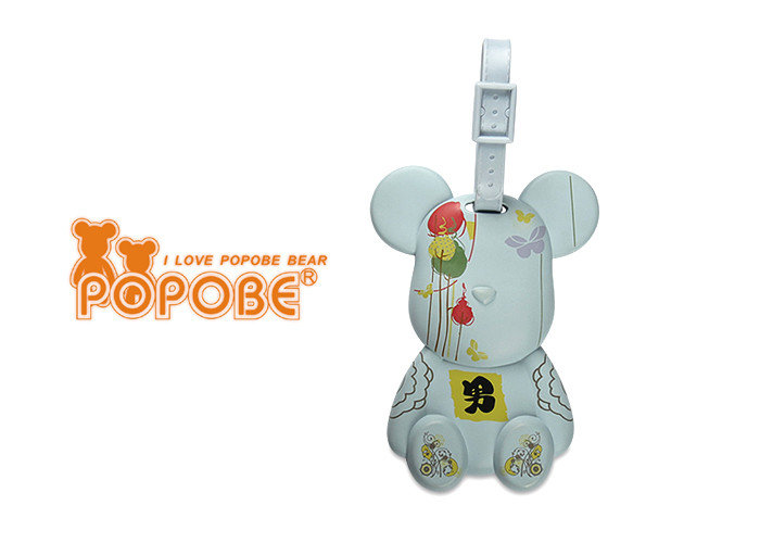 OEM Fashion POPOBE Bear Wedding Gift Luggage Tags for Honeymoon Travel