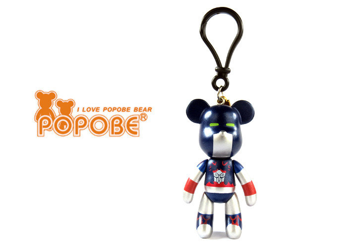 Bag Decoration Plastic Buckle 3" / 8.2cm POPOBE Bear Keychain Promotional