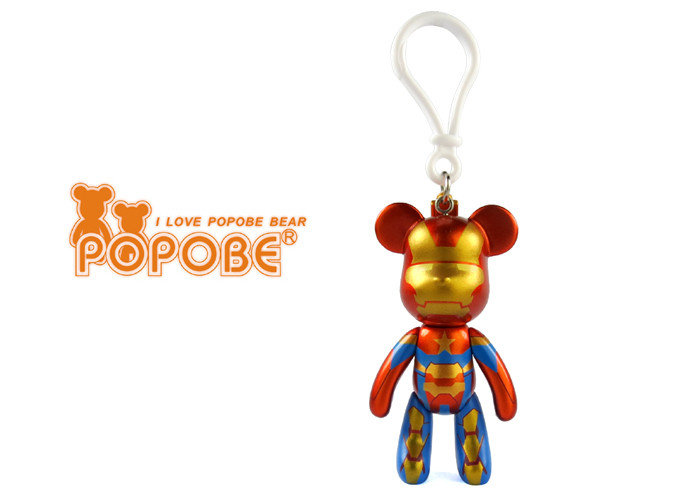 Colorful Iron Man 3'' POPOBE Key Chain For Bag Accessories / Home Decor