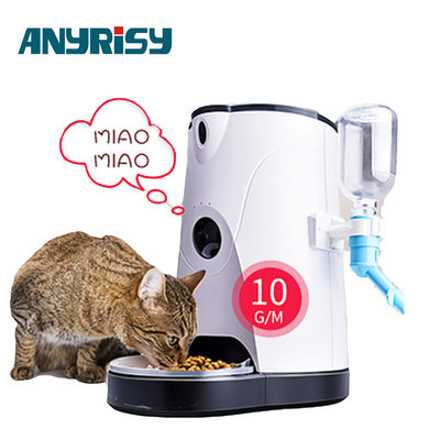 APP Remote Voice  intercom 4L Capacity Automatic Pet Feeder With Waterer