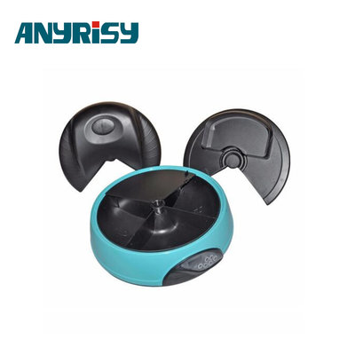 4 Tood Trays Voice Recordable Multi Colors Automatic Pet Feeder