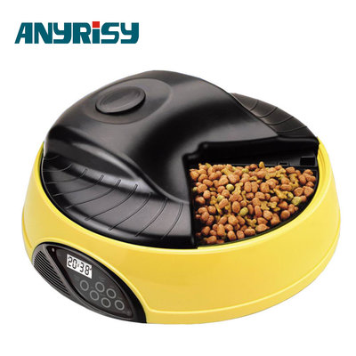 4 Tood Trays Voice Recordable Multi Colors Automatic Pet Feeder