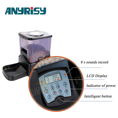 Large Volume Automatic Pet Feeer 4 Feeding Times Pet Product For Pet shops