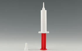 Certificated 8mm 10ml 13ml 30ml 60ml PE sterile animal health care products plastic intramammary syringe