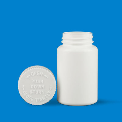 Free Samples White Plastic Capsule Jar HDPE 60ml Plastic Capsule Container Bottle for Capsules