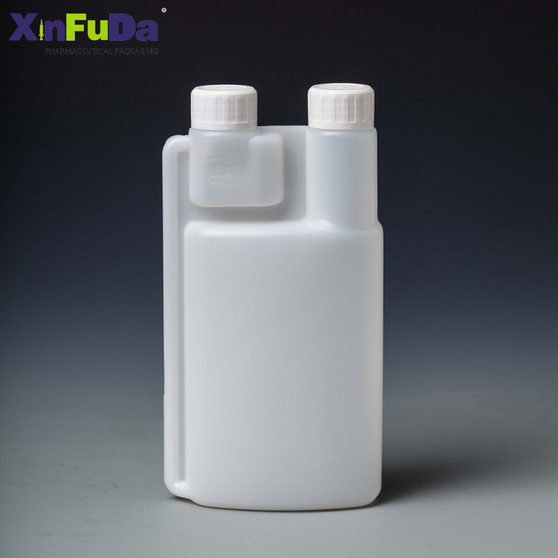 500ml Double Neck Bottle A197  twin neck bottle 500ml twin neck bottle with dosage chamber