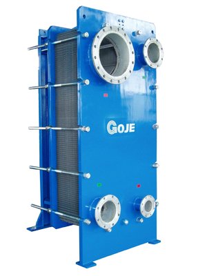 Commercial Semi Welded Plate Heat Exchanger , Cold Parallel  Phe Plate Heat Exchanger For Refrigeration