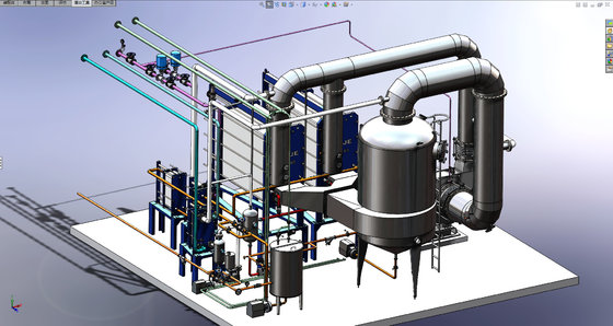 Falling Film MVR Flat Plate Heat Exchanger For Sugar Refinery Advanced Technology Good Reputation