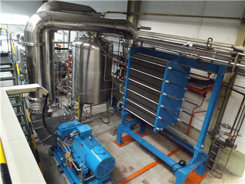 Saving Energy MVR Mechanical Vapor Recompression , BD Plate Fluid Evaporator System For Mannitol
