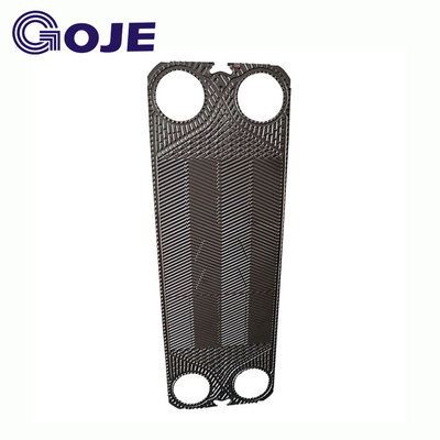 Titanium PHE Plate , Plate Heat Exchanger Parts For Stacked Plate Heat Exchanger BR08-H