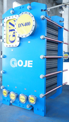 Electric Stacked Water To Water Plate Heat Exchanger For Sea Water Process Rising Film
