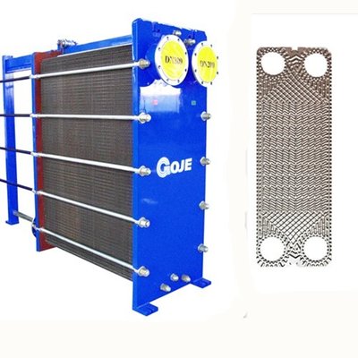 Gasket  Titanium Plate Frame Heat Exchanger , Water To Air Plate To Plate Heat Exchanger