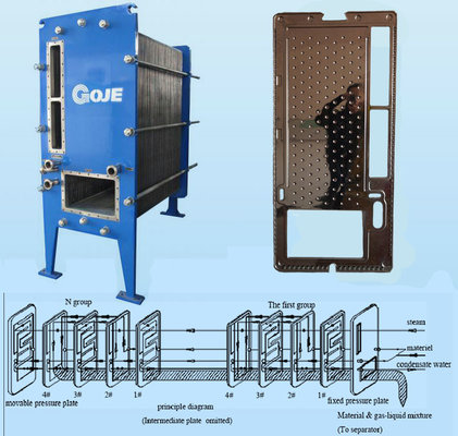 Climbing Rising Film Titanium Phe Heat Exchanger Concentrate High Efficiency Juice Food Processing