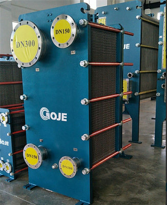 Wide Flow Path Plate Type Condenser , Plate Type Cooler For Heat Exchanger Cooling System