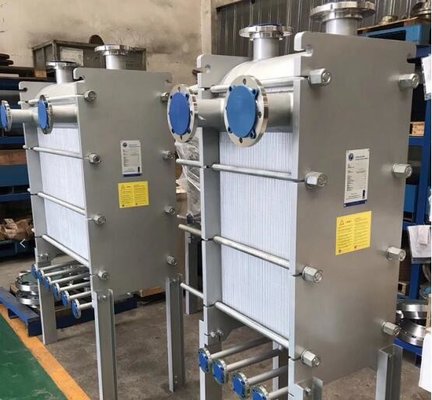 Square Type All Welded Plate Heat Exchanger Water To Water Evaporator