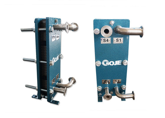 Food Concentration Plate And Frame Heat Exchanger Ti Plate Carbon Steel Frame Material