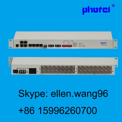 8E1/16E1 4*10/100/1000M Ethernet  PDH MUX with 1+1 optic fiber protection