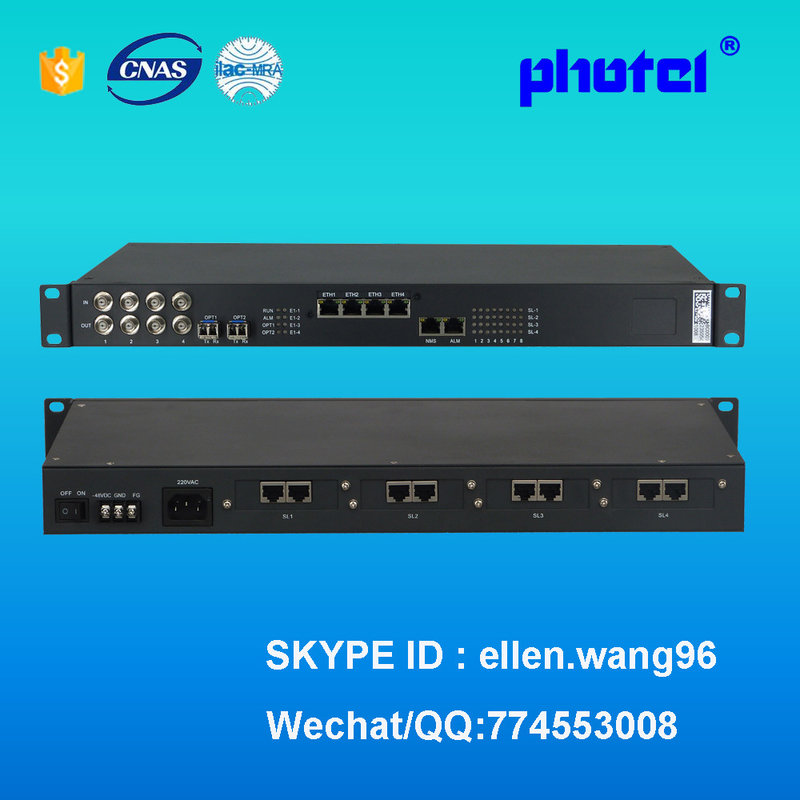 Photel PT-50T 1008 30 channel pcm mux equipment with 4E1 4FE fiber optical equipment