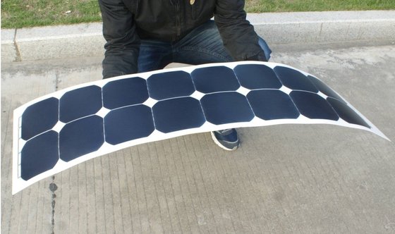 60W Flexible Solar Panels For Motorhomes , Sunpower Solar Cells Virtually Unbreakable