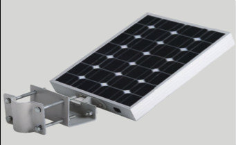 Super Bright Integrated Solar Street Light 40W , Solar Panel Lamp 12V