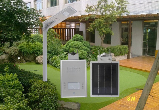 8W Super Bright All In One Solar Light 12V / 24V LED Lamps Eco Friendly