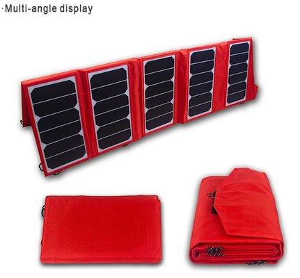 65W Portable Solar Panel Charger For Laptop ,  Intelligent Solar Charger