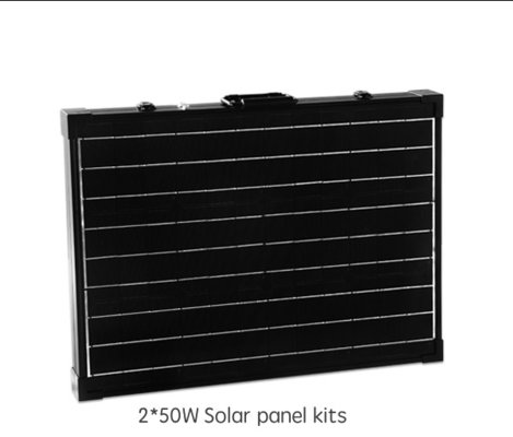 Portable Solar Panel Systems 2 X 50W Double Sided Fluorine TPT Backsheet