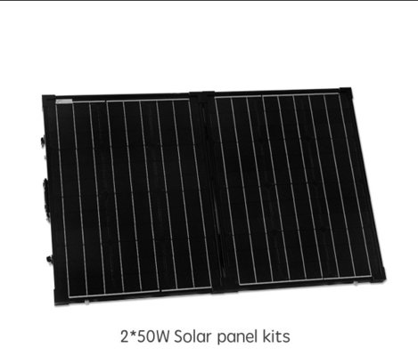 Portable Solar Panel Systems 2 X 50W Double Sided Fluorine TPT Backsheet