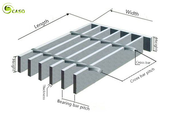 China Pressured Forged Trench Drain Bar Grating Galvanized Steel Stair Step Treads supplier