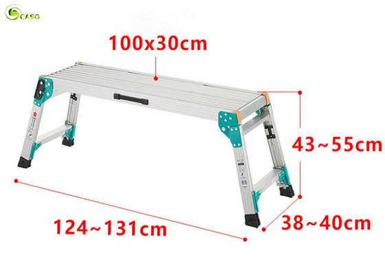 China Durable Aluminium Car Wash Step High Stool Ladder Safe Folding Work Platforms supplier