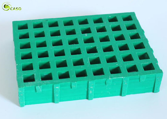China 40*40mm Mesh Fiber Floor Water Gully Grating Anti Slip Plastic Grid Trench Cover supplier