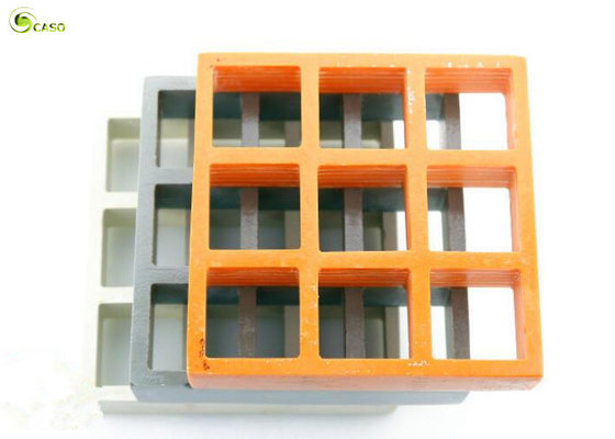 China 30mm Reinforced Fiberglass Water Gutter Grating GRP Anti Slip Tread Plates supplier