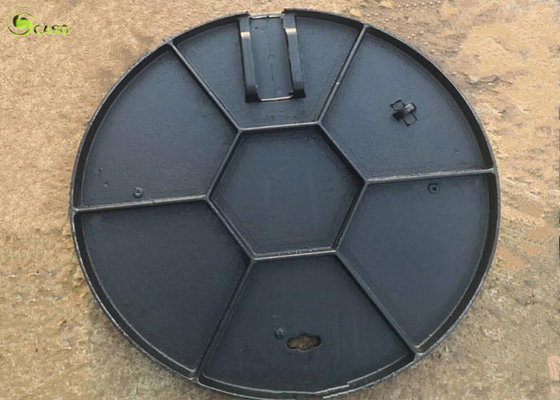 Heavy Duty Cast Iron Drain Grating Recessed Round Manhole Cover Lid With Frame supplier