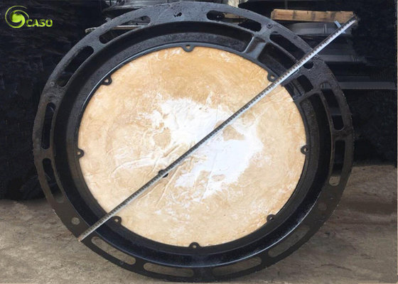 Heavy Duty Cast Iron Drain Grating Recessed Round Manhole Cover Lid With Frame supplier