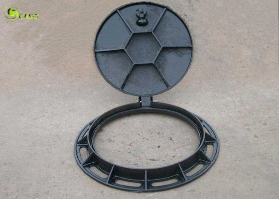 Round Sand Casting Drain Grating Ductile Iron Watermain Safety Manhole Cover supplier
