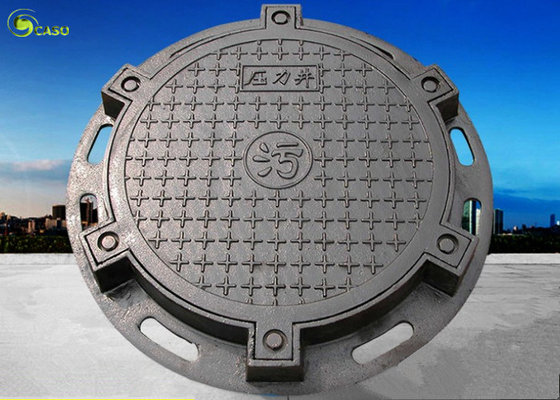 Cast Iron Drain Grate Round Decorative EN124 Manhole Covers Circular Frame supplier