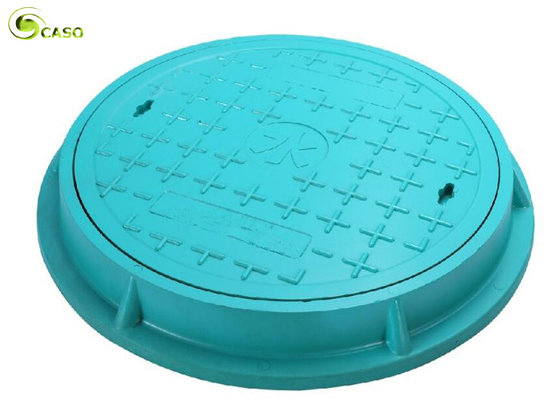 GRP Composite Manhole Covers Circular Frame Polymer Resin Foundry Well Grating supplier