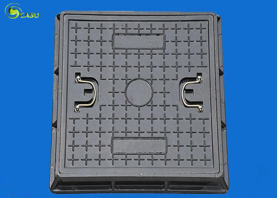 Fiber Glass Road Sewer Drain Grating Square Manhole Cover Frame Ductile Well Lid supplier