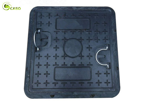 Fiber Glass Road Sewer Drain Grating Square Manhole Cover Frame Ductile Well Lid supplier