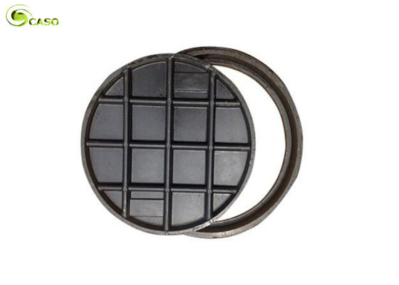 Heavy Cast Iron Manhole Cover Round Composite Well Lid Rain Grate With Frame supplier