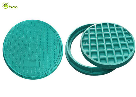 Heavy Cast Iron Manhole Cover Round Composite Well Lid Rain Grate With Frame supplier