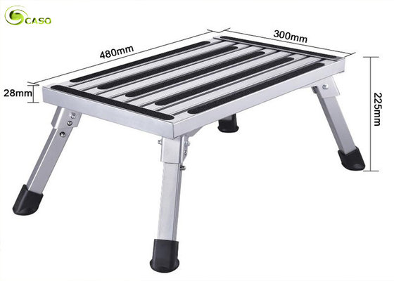 Light Weight Durable Step Stool Ladder Aluminium Work Platform Car Washes Stool supplier
