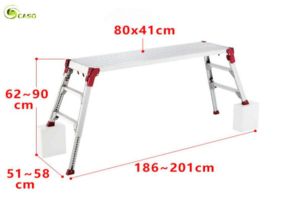 Folding Mobile Car Washing Ladder Aluminium Scaffold Step Creeper Work Bench supplier