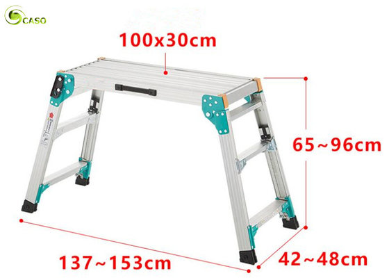 Portable Folding Aluminium Bench Car Washing Working Platforms Step Ladder supplier
