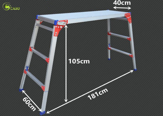 Durable Aluminum Multi Purpose Ladder Stool Folding Sturdy Working Platforms supplier