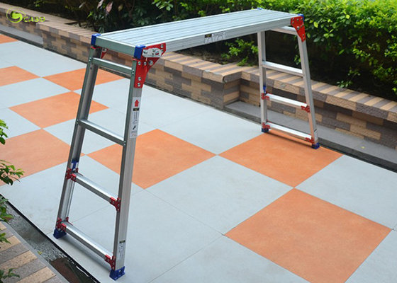 High Fishing Stool Folding Telescopic Ladder Portable Metal Step Work Platform supplier